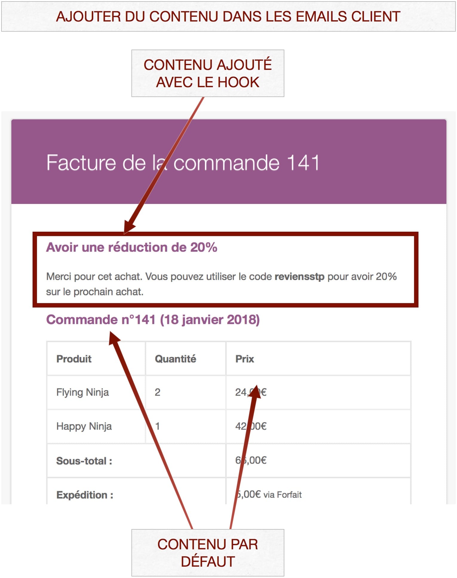 Modifier les emails avec les hooks | grégoire noyelle